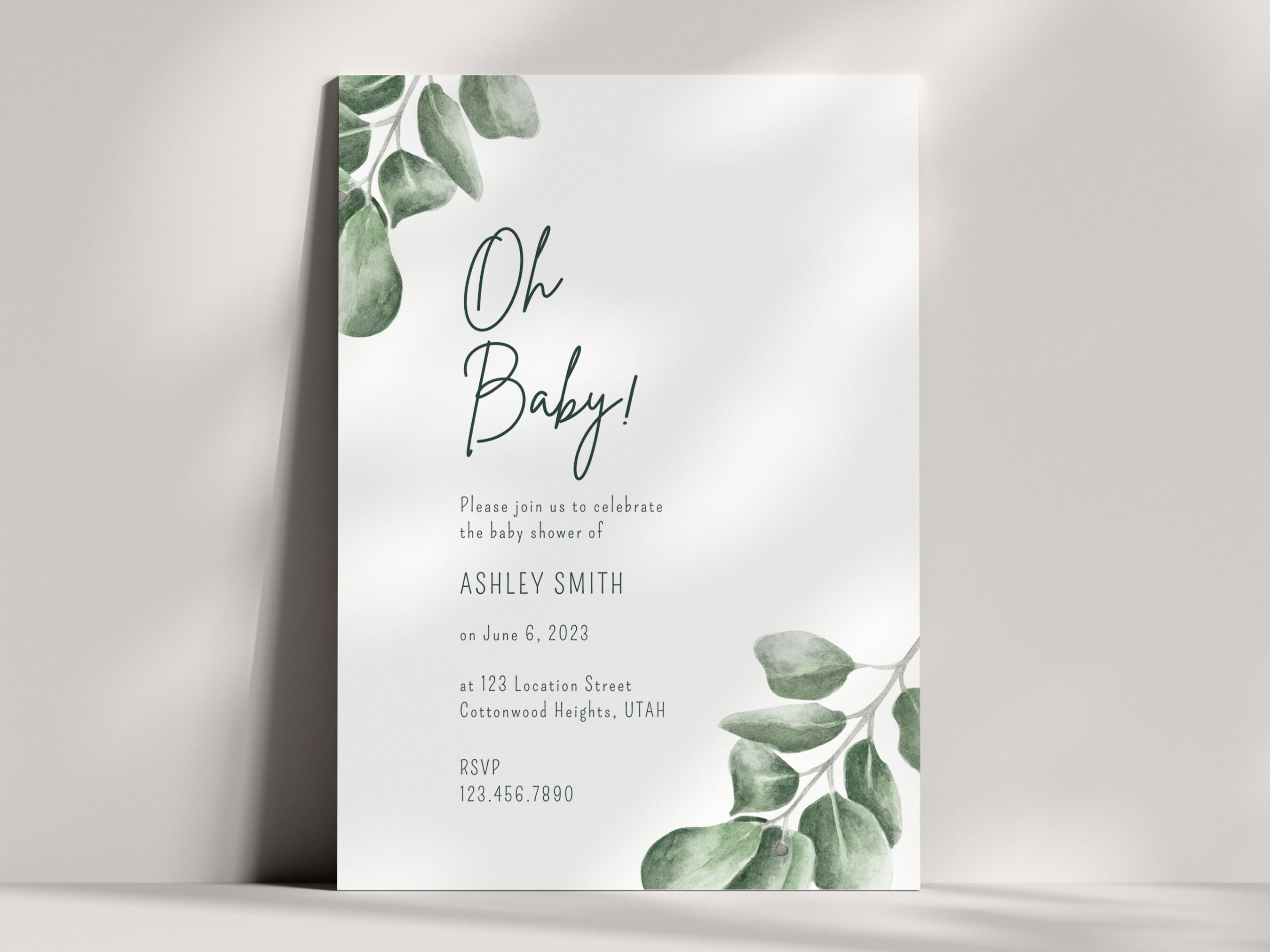 Editable Baby Shower Invitation | Printable Baby Shower Template ...