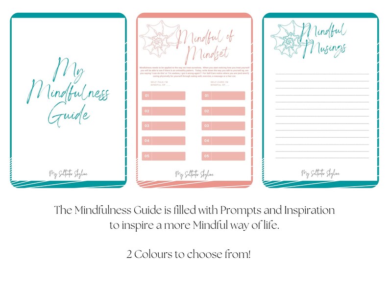 Mindset Bundle Printable Bundle Mindfulness, Self-love and Gratitude ...