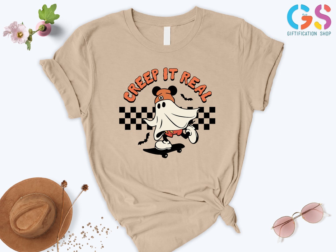 Creep It Real Mickey Ears Shirt, Creep It Real Shirt, Vintage Ghost ...