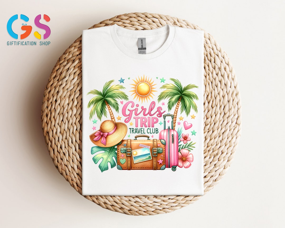 Girls Trip 2024, Girls Weekend Shirt, Fun Vacation Shirt for Bachelorette Party, Matching Group ...