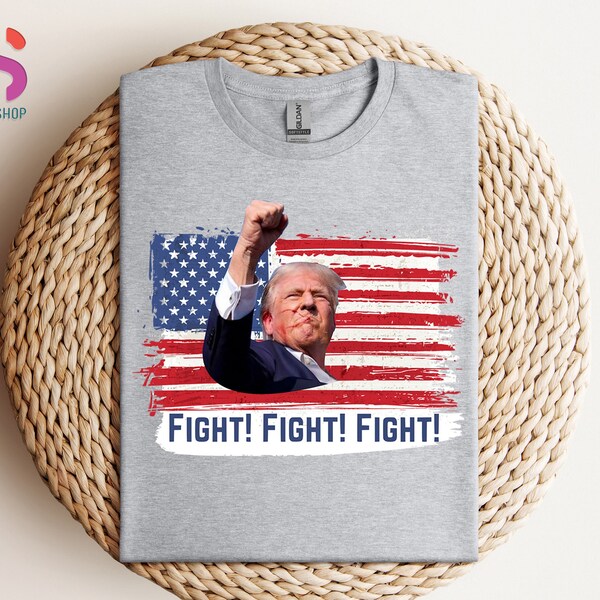 Trump Fight for Tee - Etsy