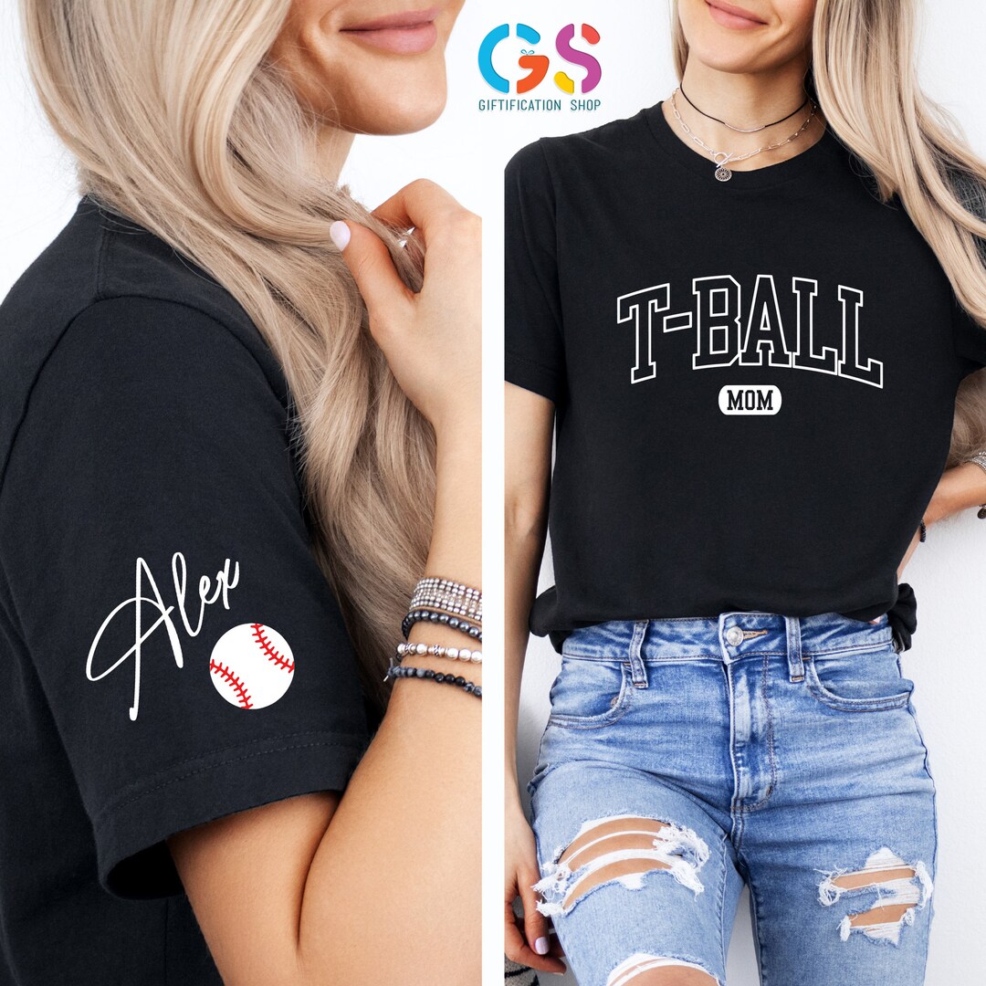 Personalized T-ball Mom Shirt, Custom Tball Mom Tshirt, T Ball Mama ...