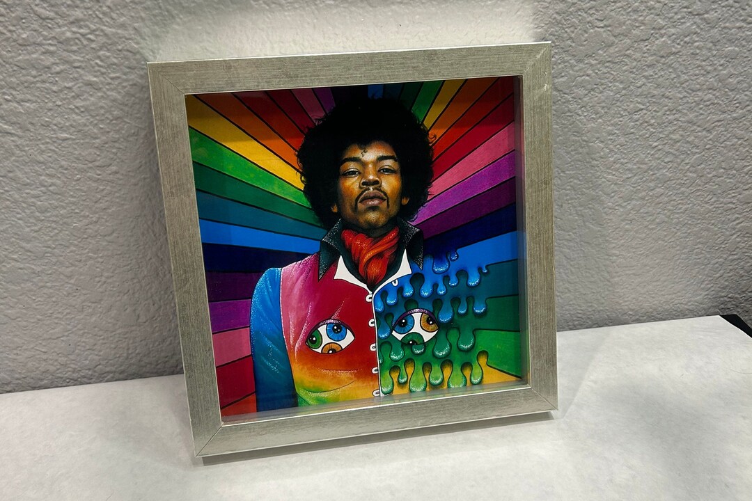 Jimi Hendrix Colored Pencil Drawing- Print - Etsy