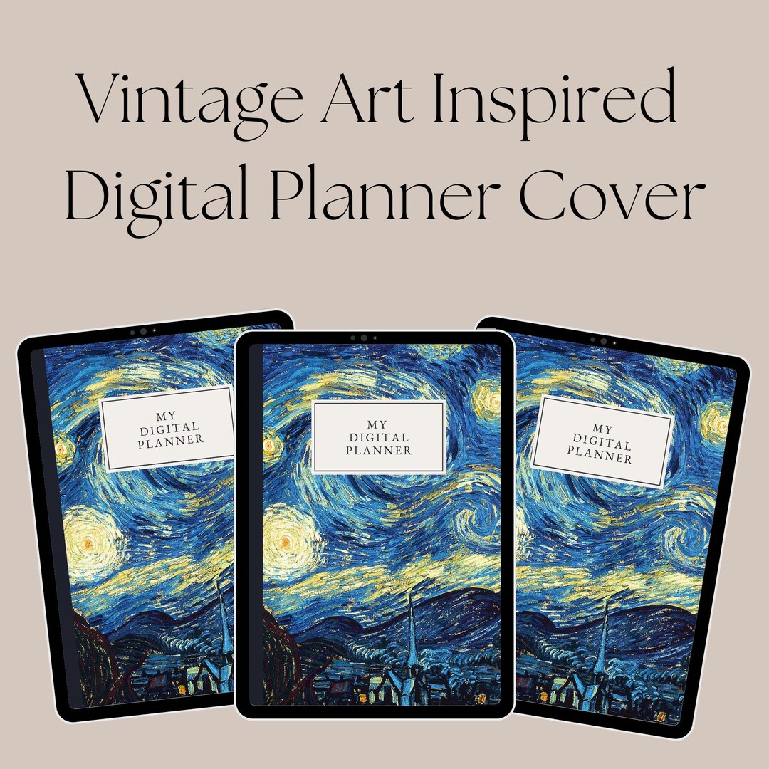 Vintage Art Notebook Cover, Digital Notebook Cover, Academia Aesthetic ...