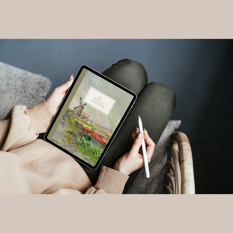 Vintage Art Notebook Cover, Digital Notebook Cover, Academia Aesthetic ...