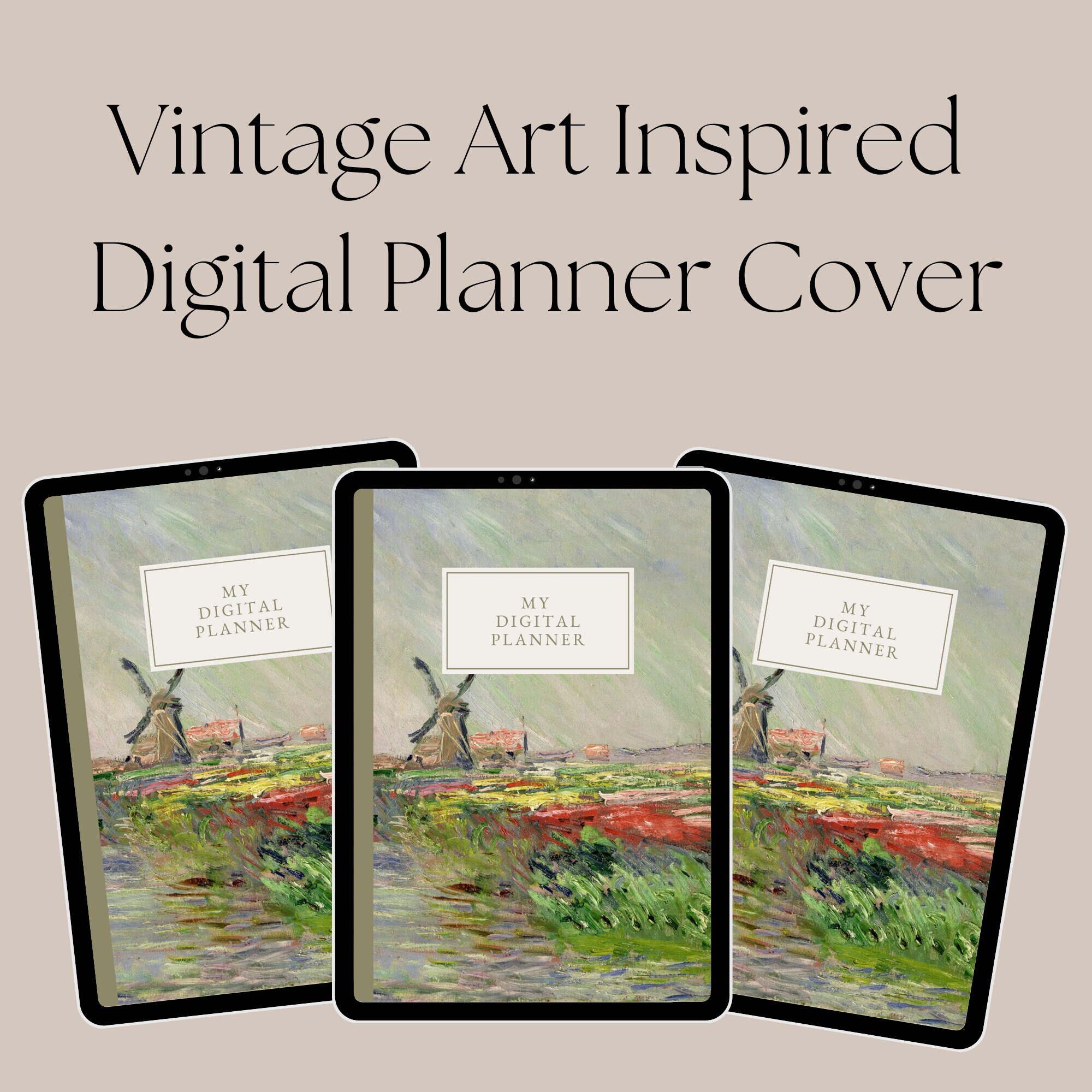 Vintage Art Notebook Cover, Digital Notebook Cover, Academia Aesthetic ...