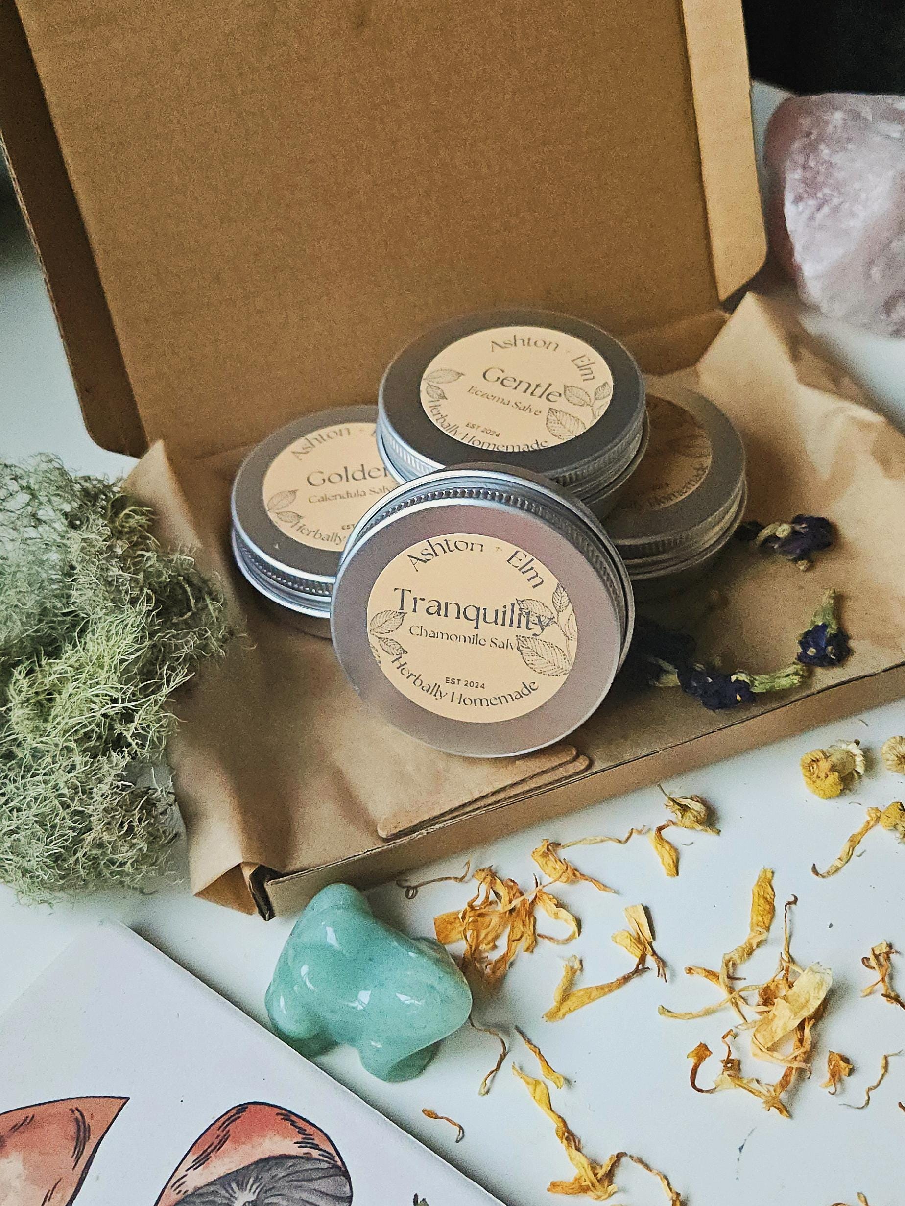 Herbal Salve Gift Box 4 Unique Salves With Healing Properties, Mothers ...