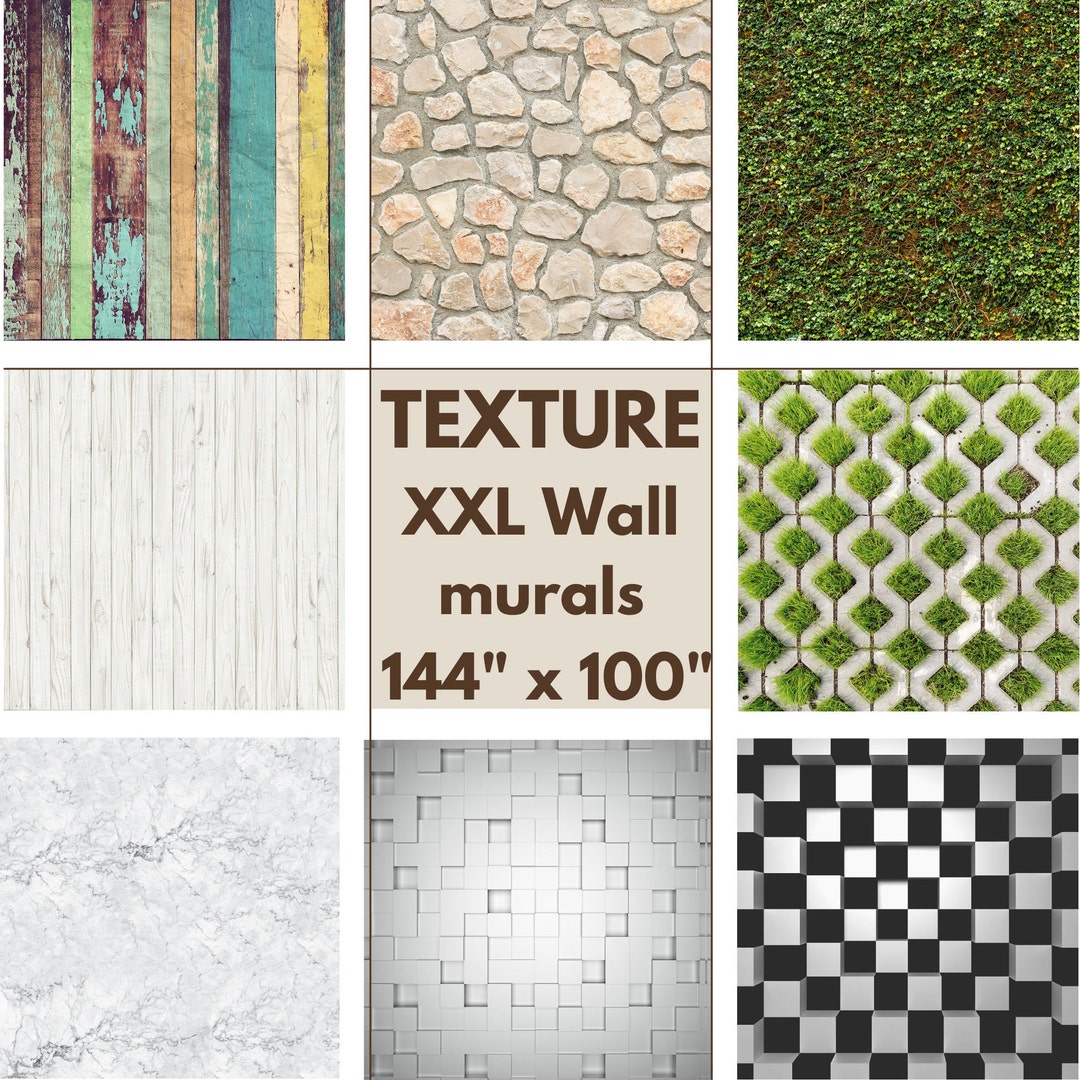 XXL WALL MURAL 144"x100" Texture Wall Poster Textured Background for ...