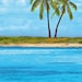Hidden Island Wall Mural 144wx100h Removable | Tropical Beach Scenery ...