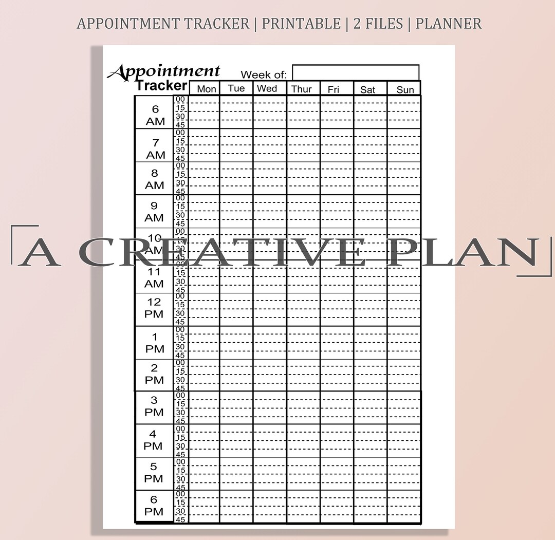 APPOINTMENT TRACKER PLANNER | Home, Office, School, Business Use ...