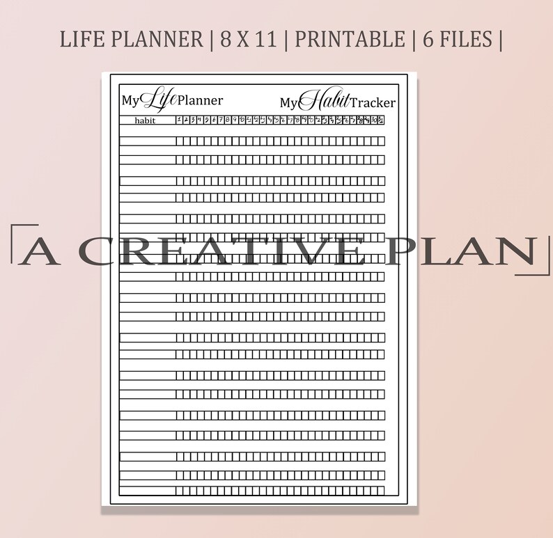 LIFE PLANNER Printable Life Binder Office Use Home Use - Etsy