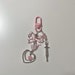 Cute Beaded Heart & Syringe Keychain for Kpop Photocard Binder, Card ...