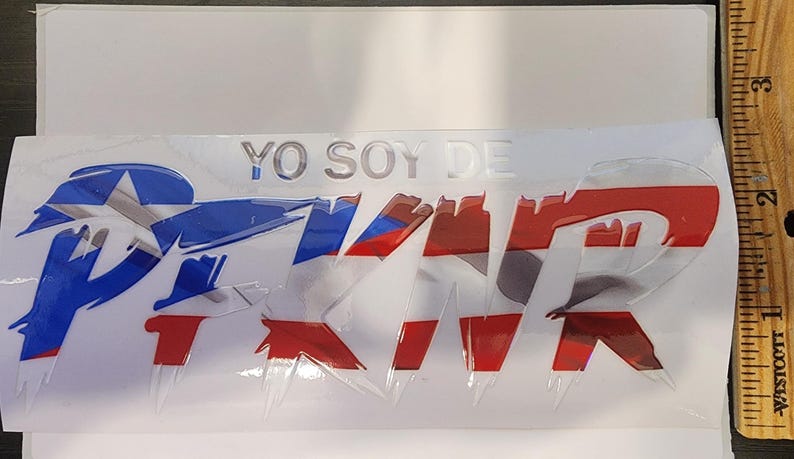 Pfknr Puerto Rico Flag Sticker - Waterproof UV Decal 4 Styles - Etsy