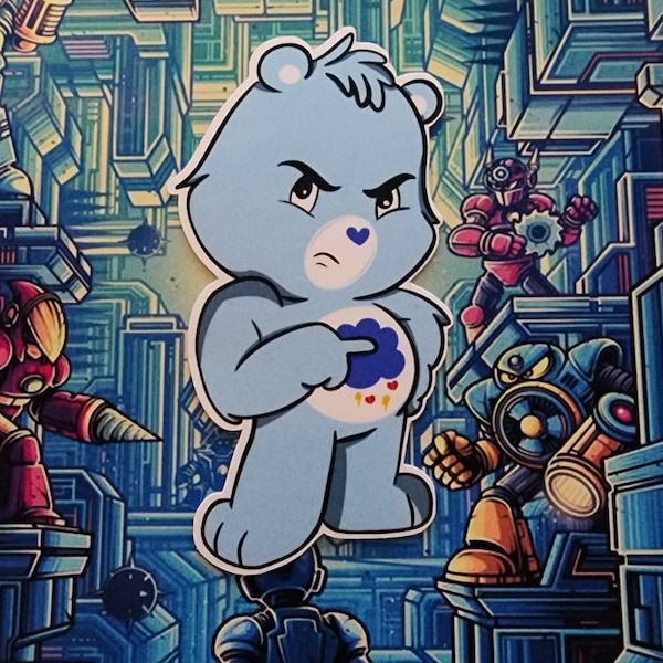 Angry Care Bear - Etsy