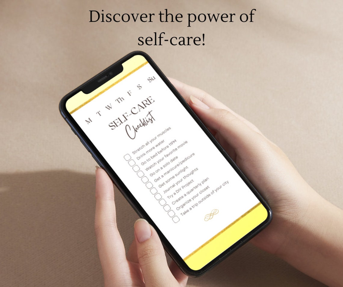 Daily Self Care Checklist, Self Care Challenge, Self Care Check In ...