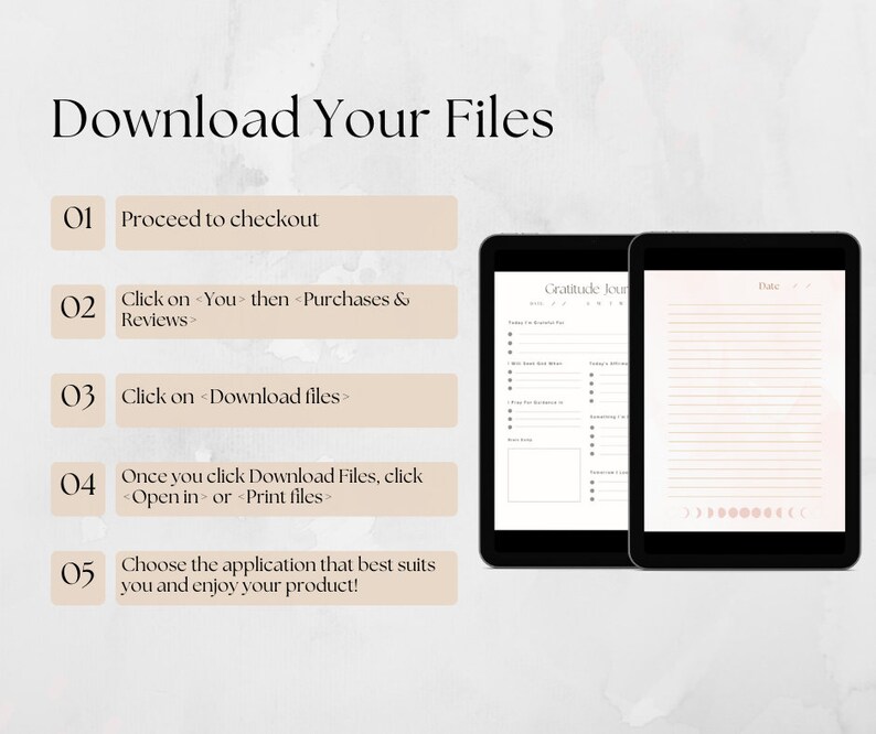 Daily Journal, Digital Journal, Gratitude Journal, Bundle Deal ...
