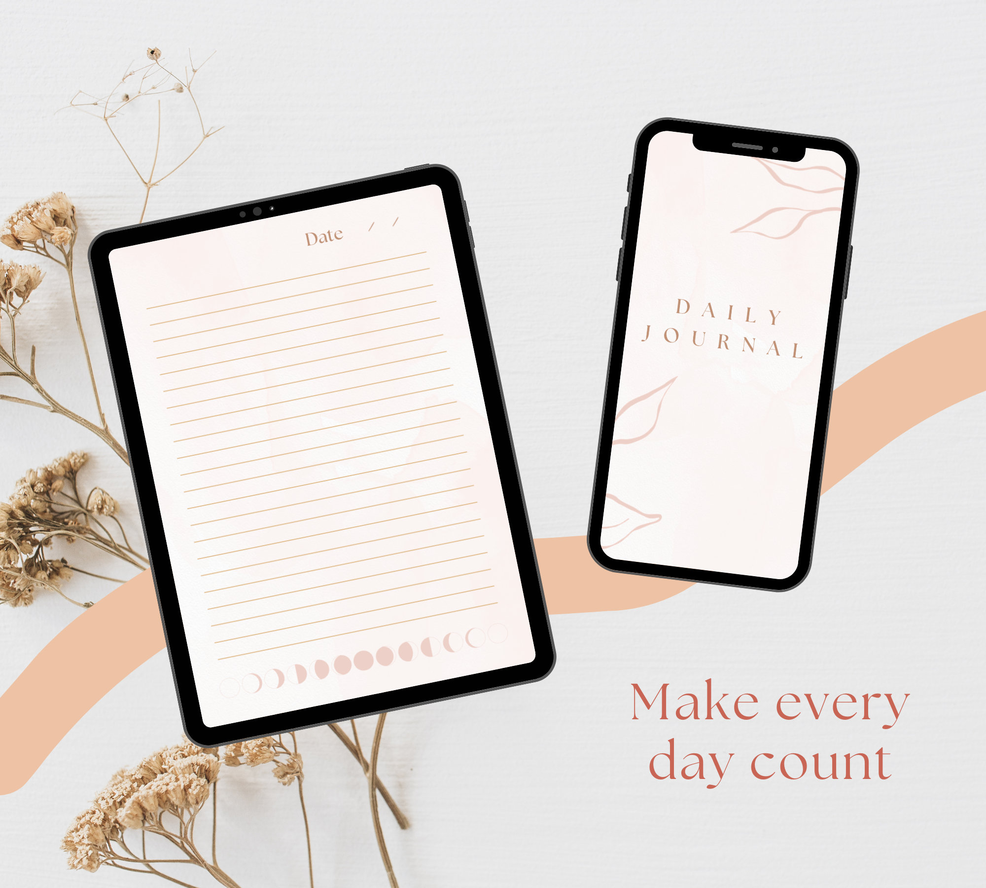 Daily Journal, Digital Journal, Printable Journal, Good Notes Journal ...