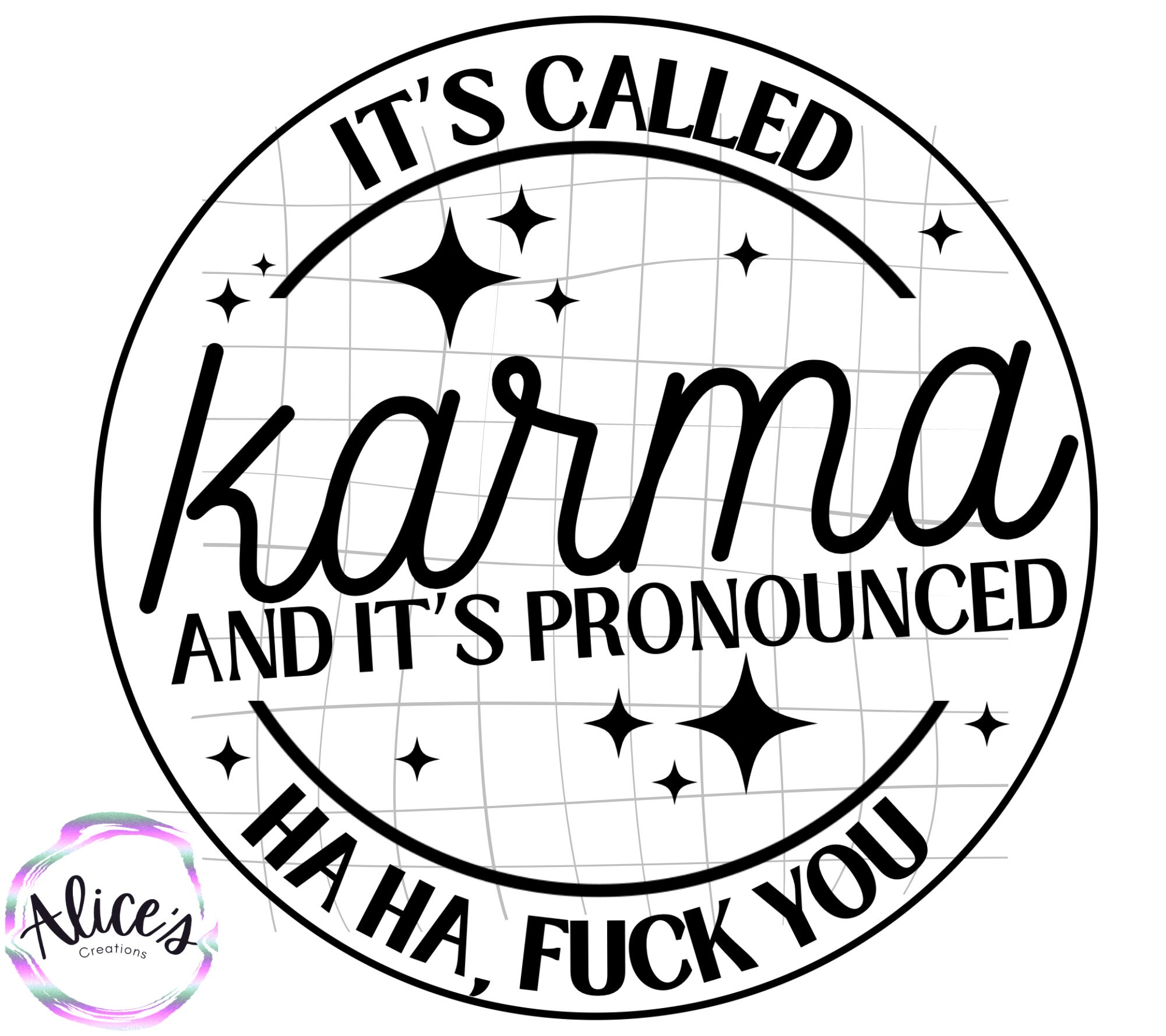 Karma, Sublimation Print, Digital File, SVG, PNG, Print Ready. Its ...