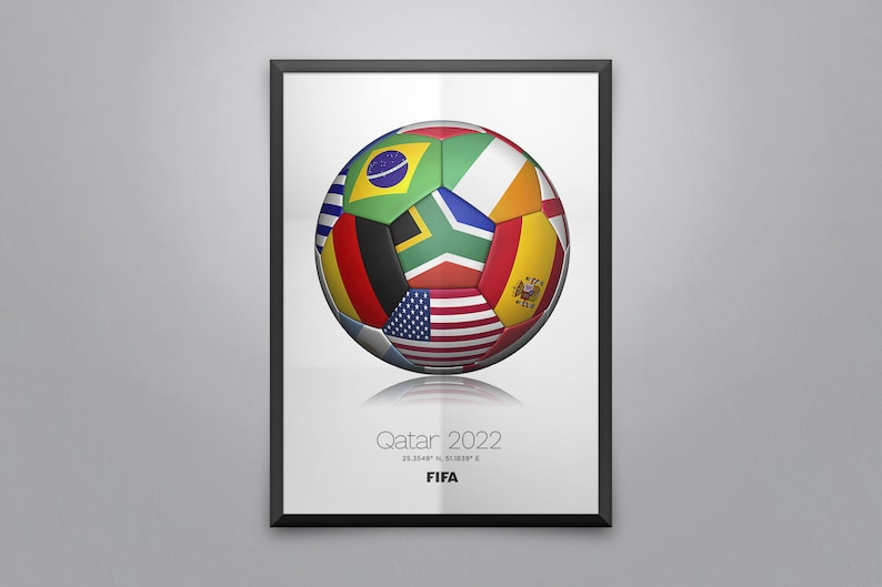 Qatar Soccer Poster - Etsy