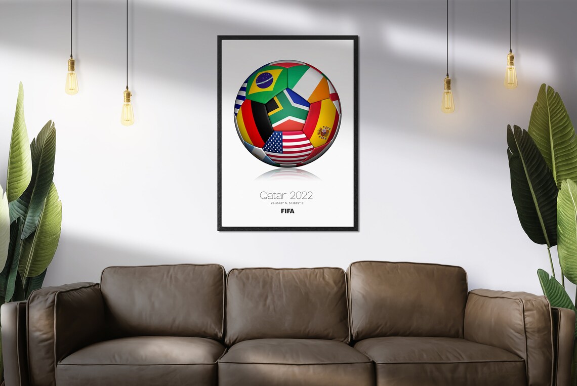 Qatar Soccer Poster - Etsy