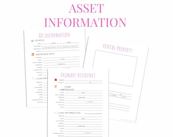Complete Household Information Printable - Etsy