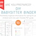 Babysitter Binder, House Sitting Binder, Babysitter Planner, Nanny ...