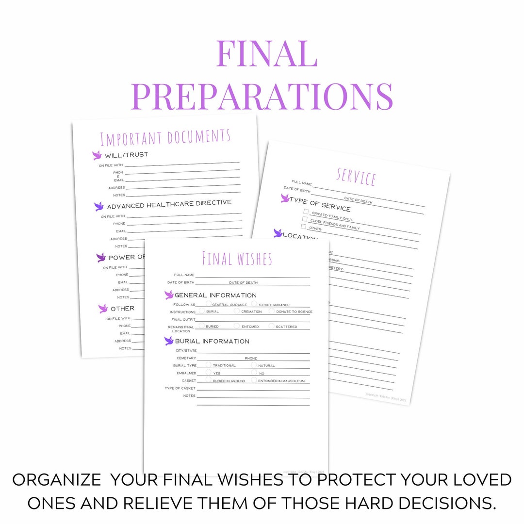 Complete Final Preparations Printable - Etsy