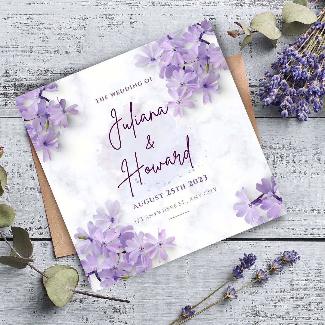 Customizable Wedding Invitation Template Instant Downloadable ...