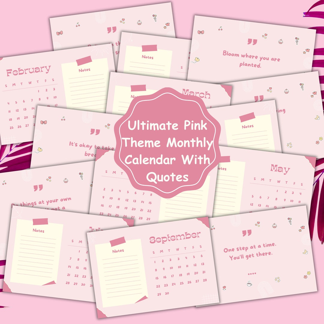 Customizable 2023 Desk Calendar Planner - Instant Downloadable Yearly ...