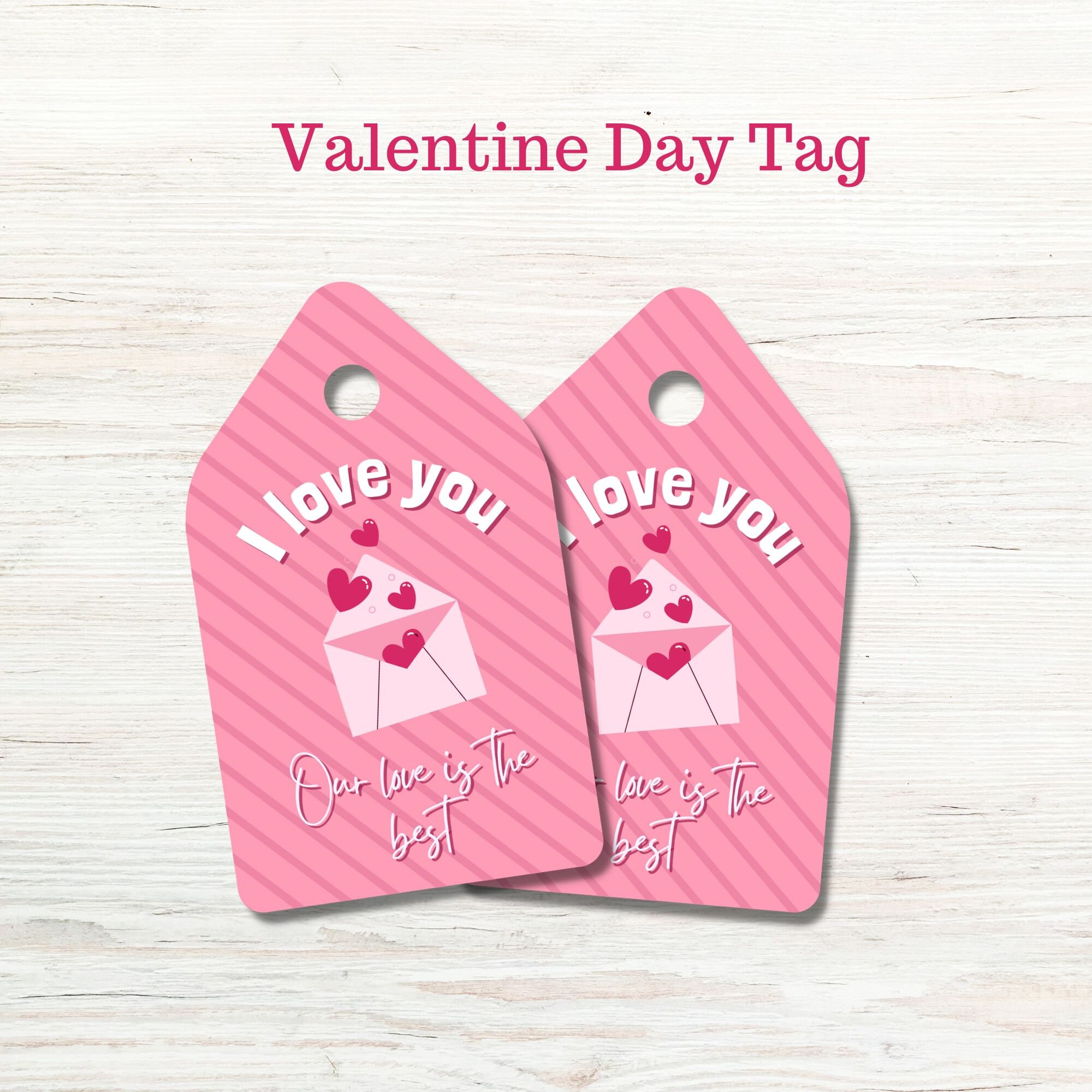 Personalized Happy Valentines Day Gift Tags - Custom Printable Gift ...