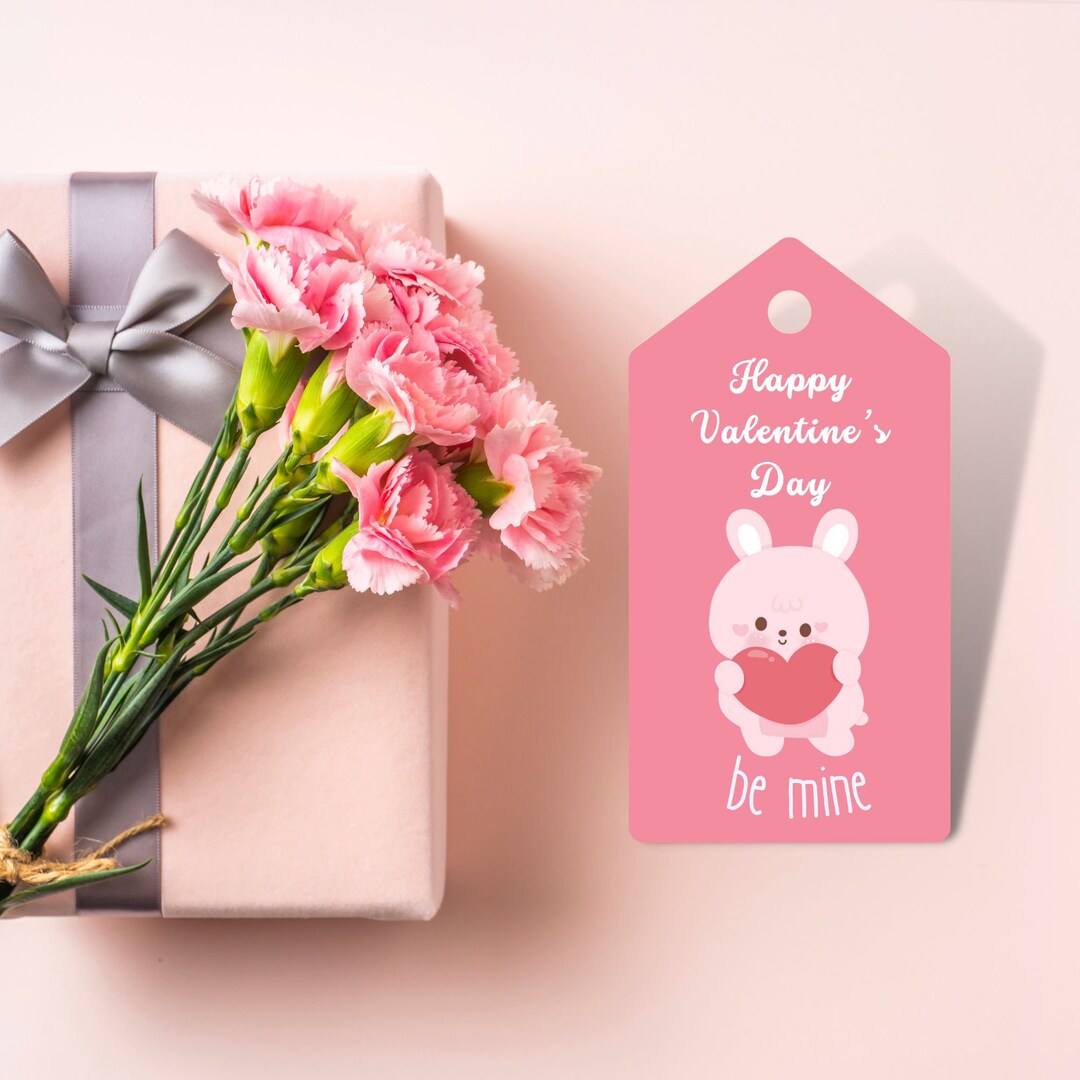 Printable Happy Valentines Day Gift Tags - Customized Cute Gift Tags ...
