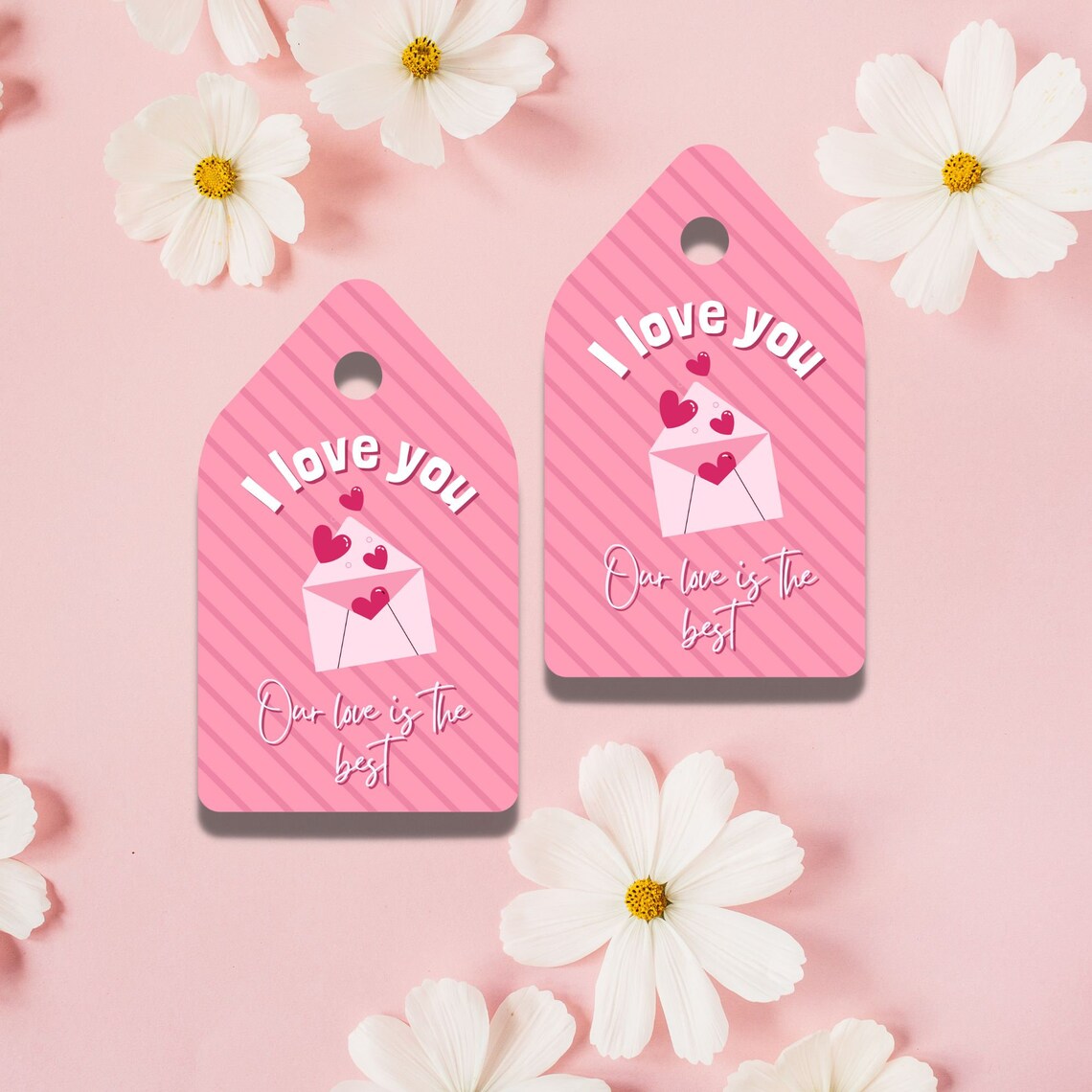 Personalized Happy Valentines Day Gift Tags - Custom Printable Gift ...