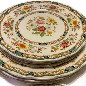 Rare Vintage Grindley of England Chelsea Bouquet Dinnerware - Etsy