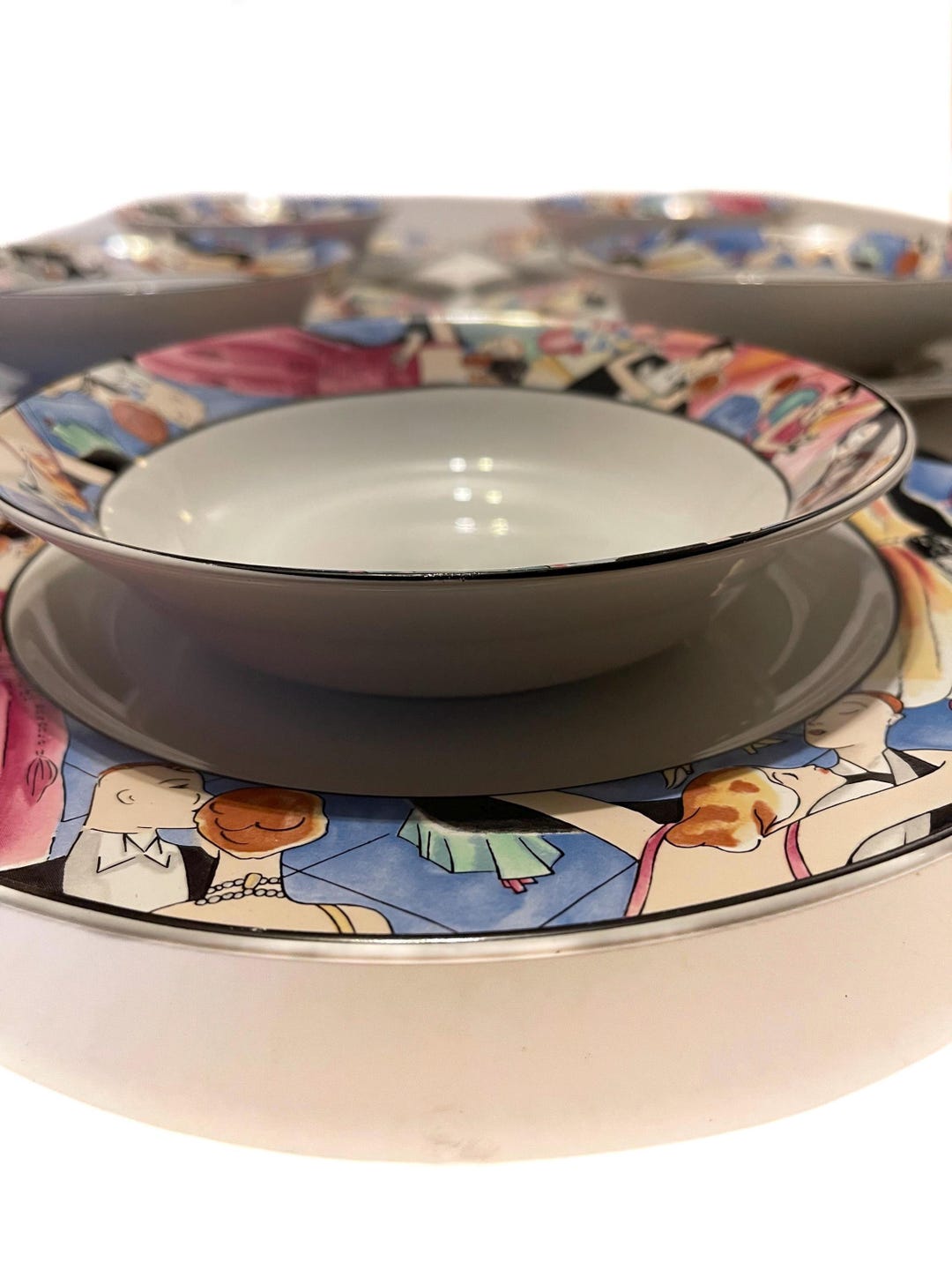 Vintage 1993 Sakura Tango Dinnerware Collection by Sue Zipkin (set of 5 ...