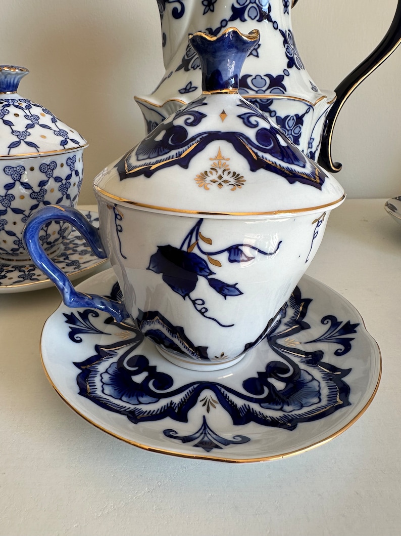 Bombay Tea Pot and Tea Cups With Lid (each Sold Individually) - Etsy