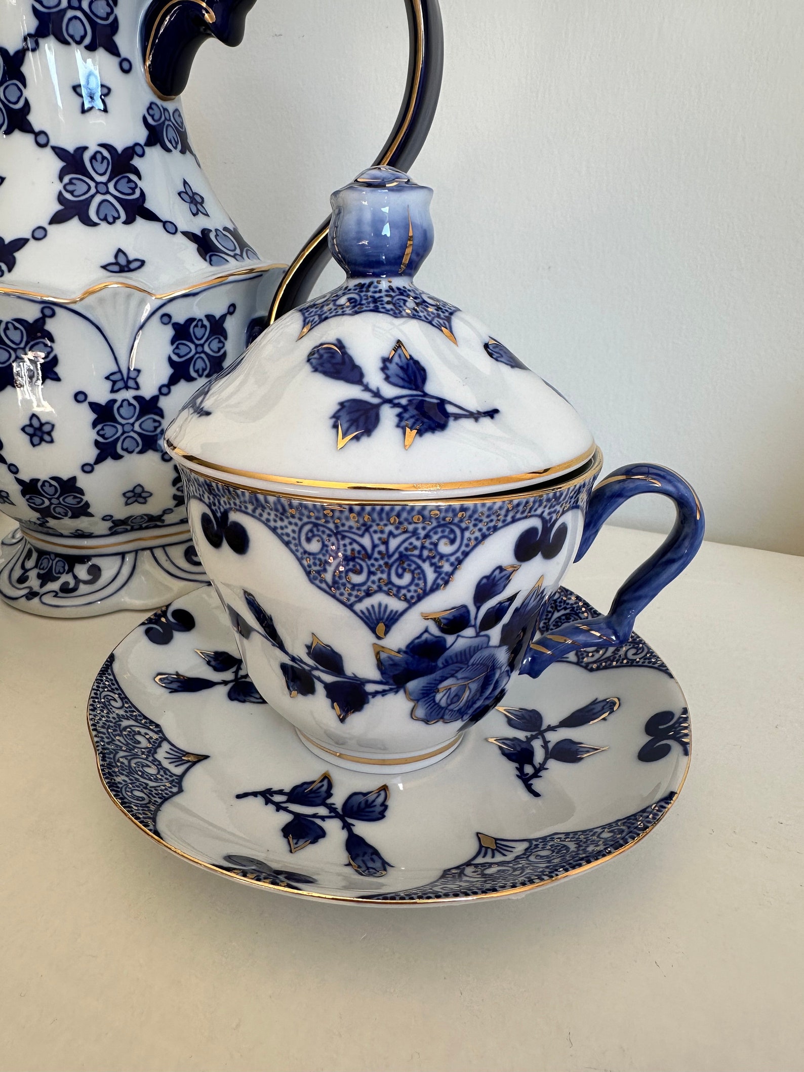 Bombay Tea Pot and Tea Cups With Lid (each Sold Individually) - Etsy