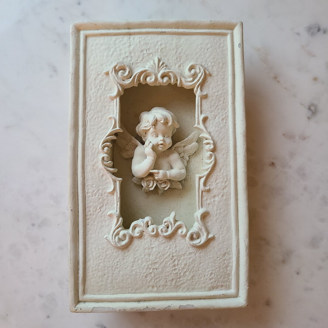 Vintage Cherub Wall Hanging Pottery - Etsy