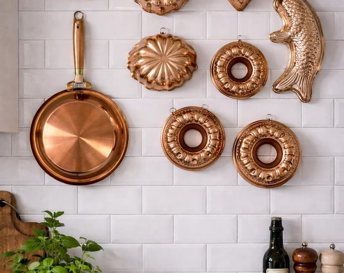 Vintage Copper Mold / Patisserie Kitchen Copper Mold / Bakers Copper ...