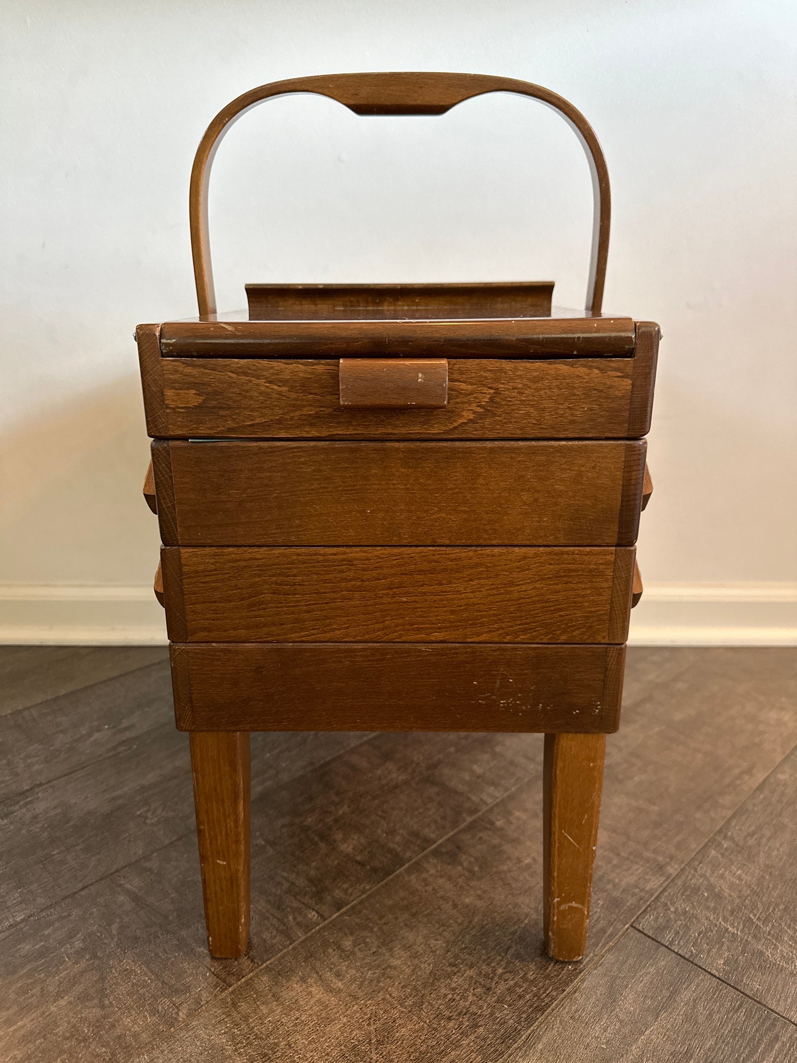 Vintage 1960s Norwegian - Strommen- Mid-century Tiered Sewing Box - Etsy