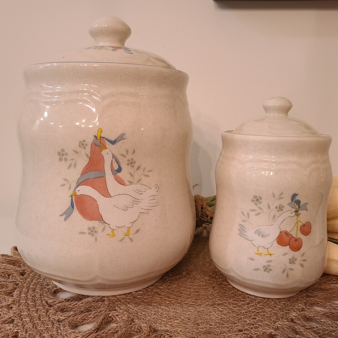 Vintage Kitchen Canister Sets - Etsy