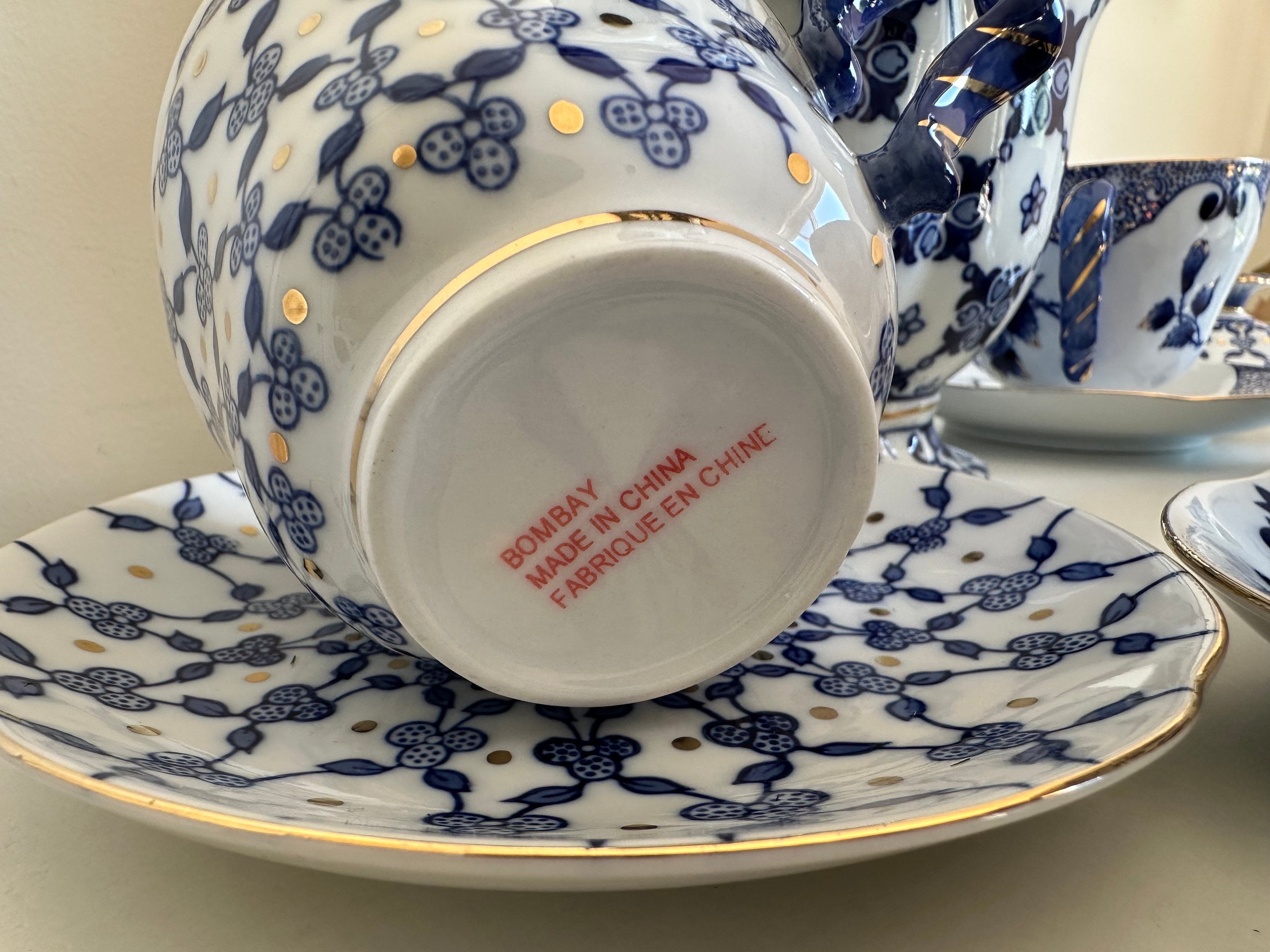 Bombay Tea Pot and Tea Cups With Lid (each Sold Individually) - Etsy