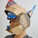 Cardboard Robot Helmet Template. DIY Printable Pattern for Creating ...