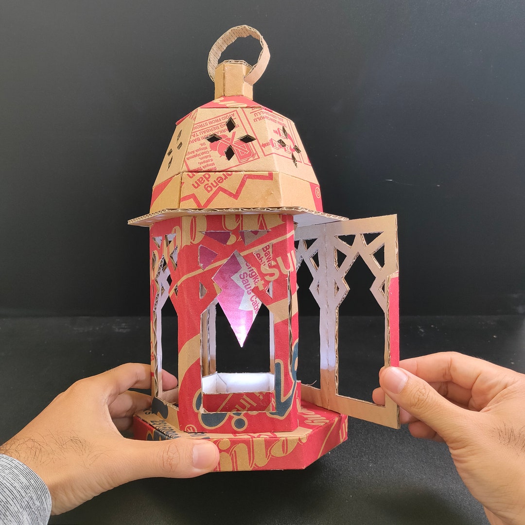 DIY Cardboard Arabian Lantern Template: Printable Pattern (PDF) - Etsy