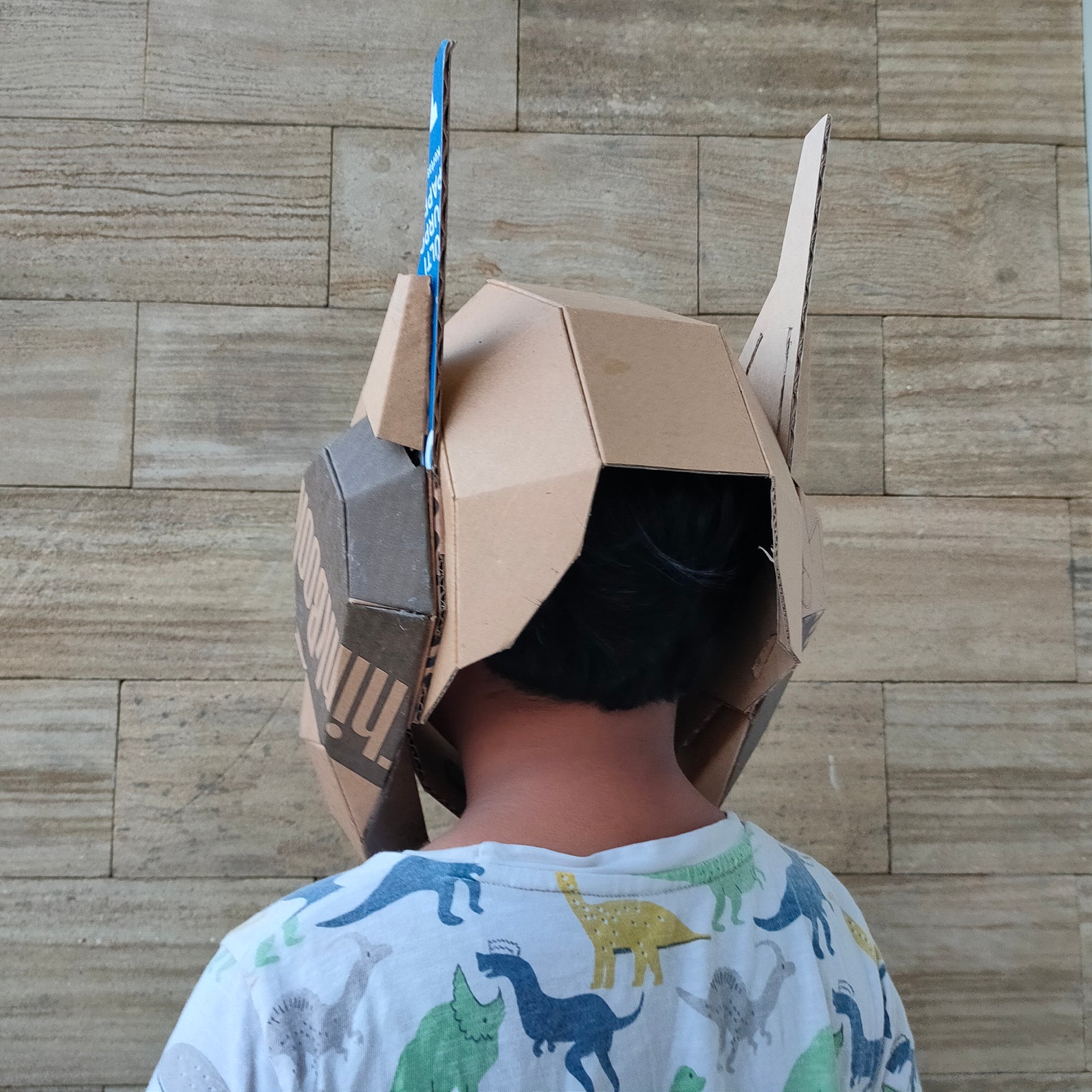 Cardboard Robot Helmet Template: DIY Printable Pattern With Visor (PDF ...