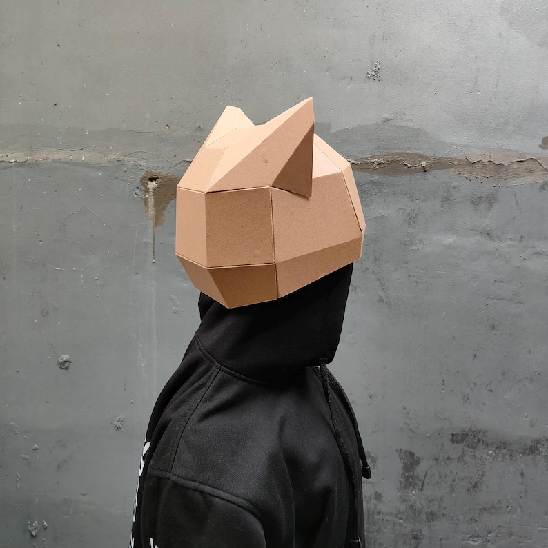 Cat Hat Template - Wearable DIY Cardboard Craft Pattern (scalable PDF ...