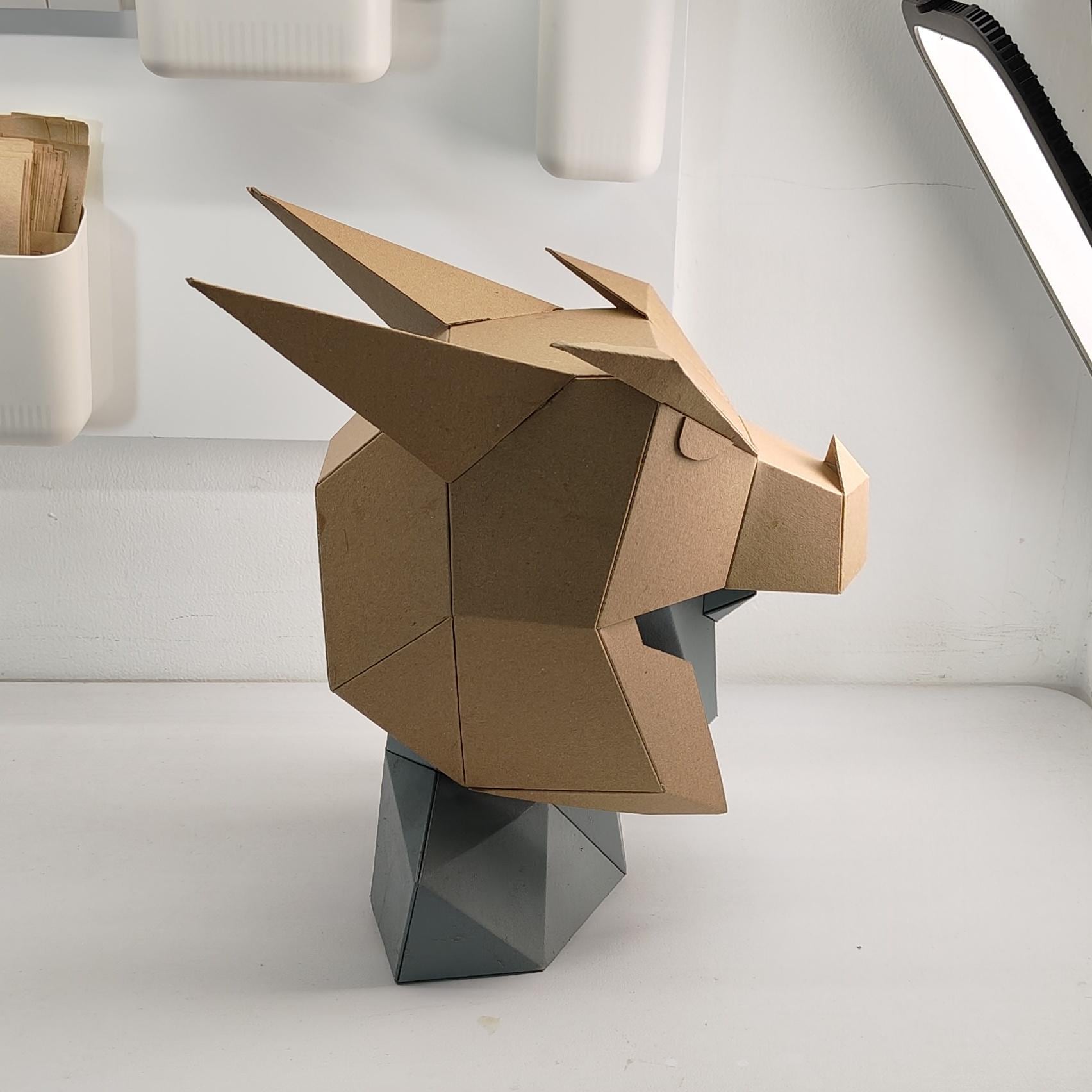 Dragon Helmet Cardboard Template - Printable DIY Pattern for Costume ...