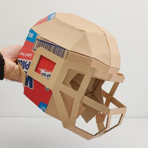 DIY Cardboard American Football Helmet Template (PDF Pattern) - Etsy