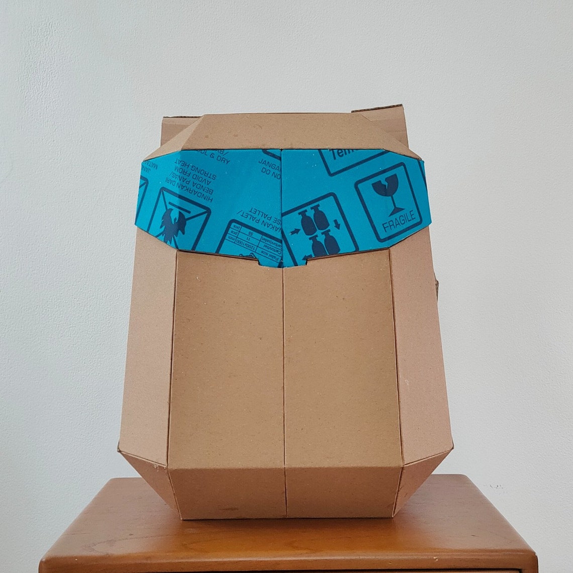 Futuristic Backpack Cardboard Craft Template DIY Plan - Etsy