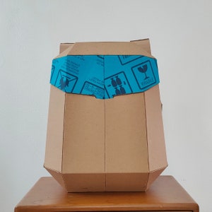 Futuristic Backpack Cardboard Craft Template DIY Plan - Etsy