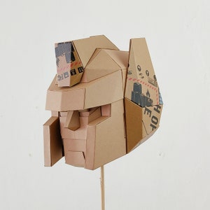 DIY Cardboard Robot Head Template: Wearable Transformer Helmet (PDF ...